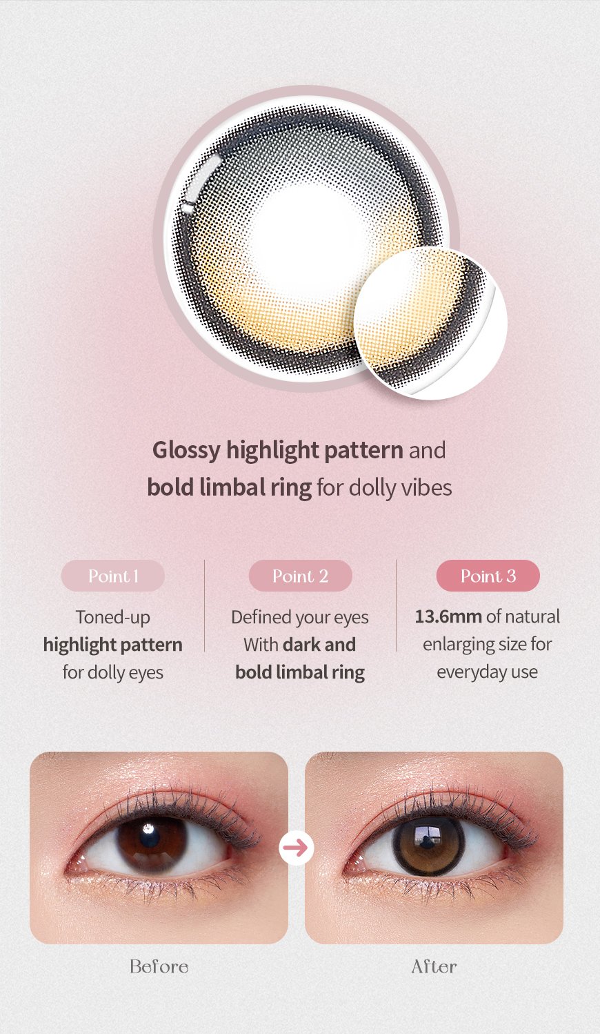 OLENS Big Glowy 2p – Mocha Brown – Clear4Vision