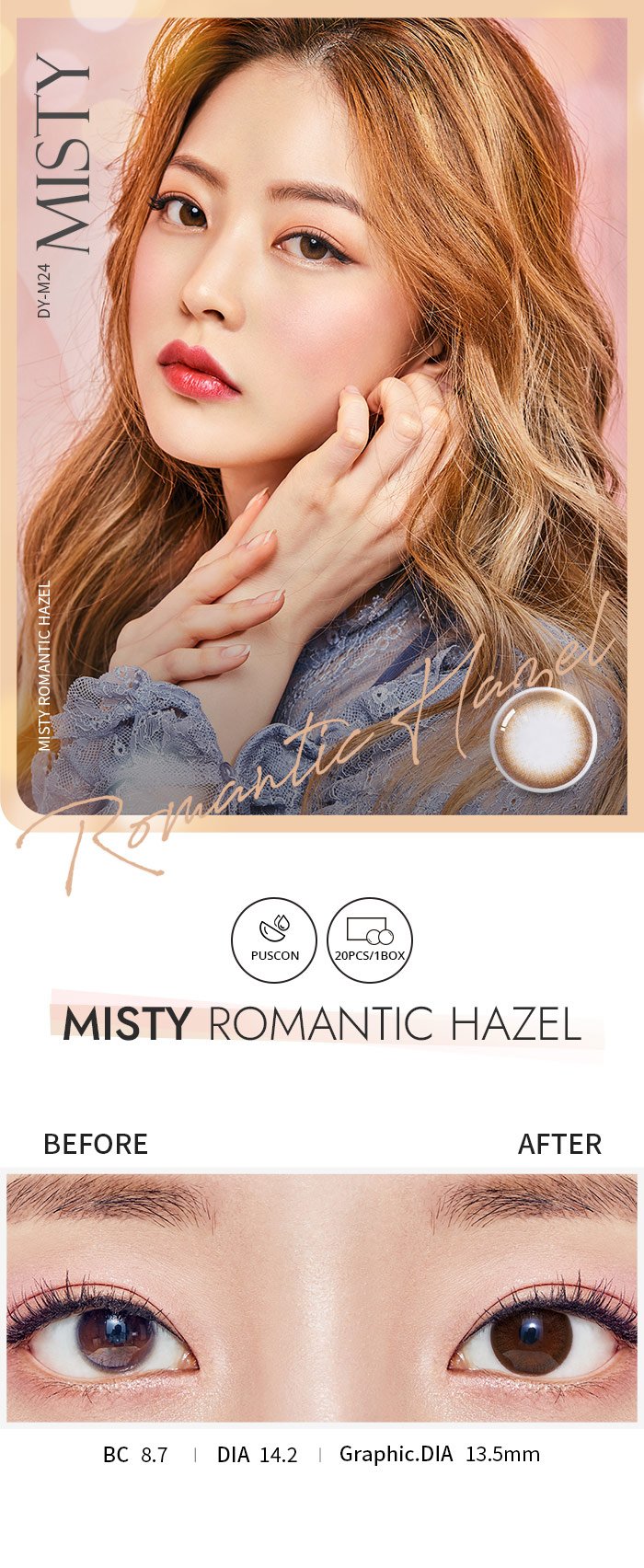 OLENS Misty Romantic 20P – Hazel – Clear4Vision